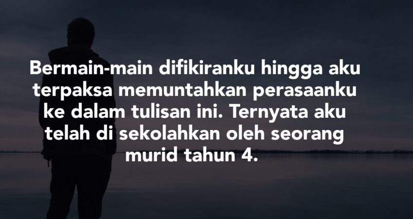 Pernah menjadi teguran dalam gurauan apabila aku membantu isteri ...